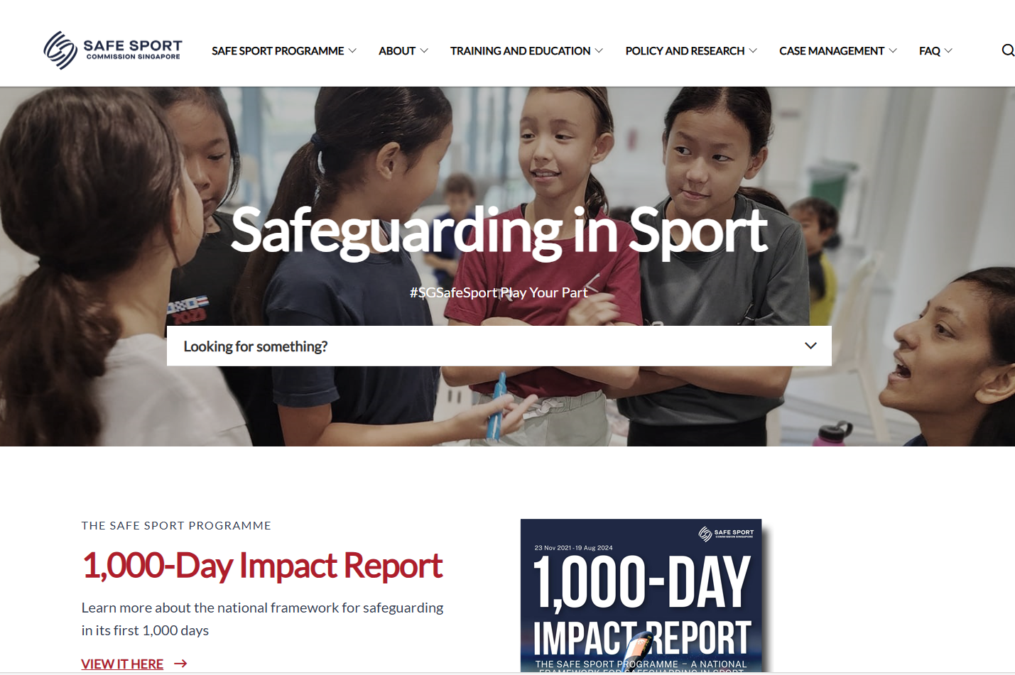 Safe Sport Policy - Singapore Hockey Federation